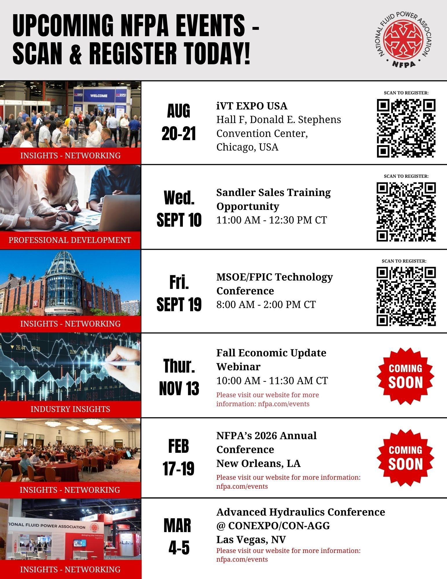 Upcoming Events of 2025-26! - NFPA Member Services Hub