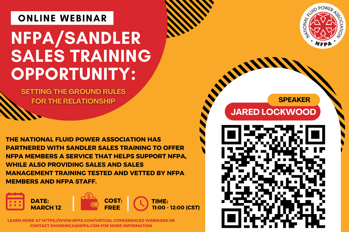 Sandler Sales Training Webinar for NFPA Members – Recording Available